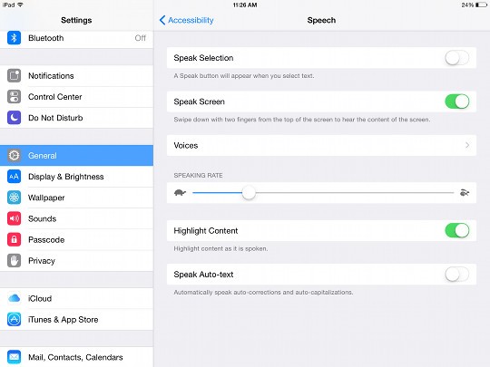 How To Enable Text to Speech On IPad IPhone For Kindle IBooks Etc 