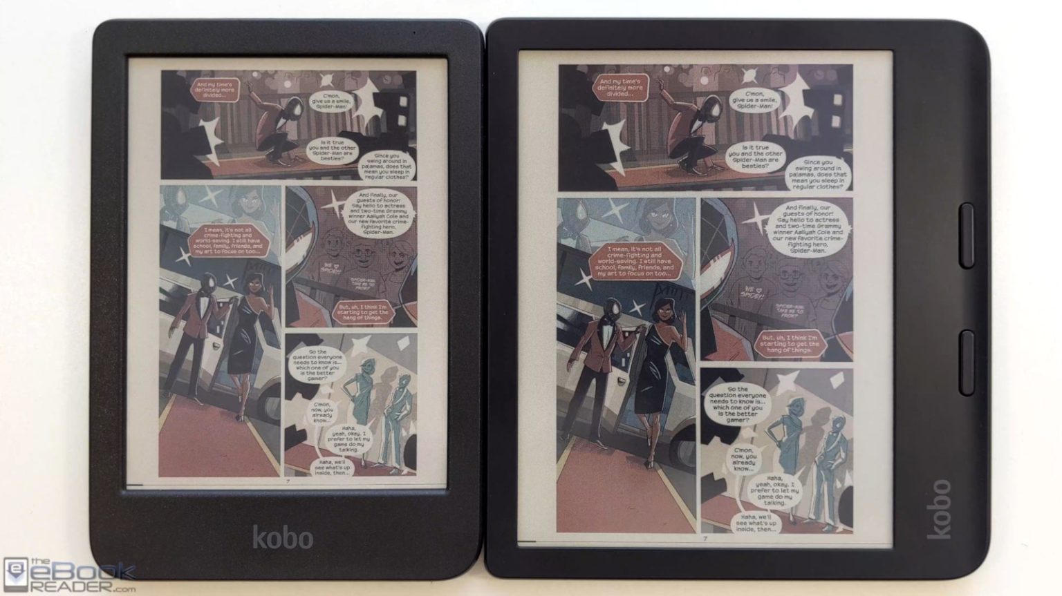 Comparing 7" Kobo Libra Colour with 6" Clara Colour (Video)